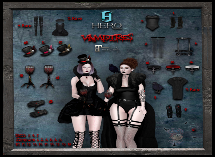 Second Life Marketplace - 6 - HERO - Vampires Gacha - Garter